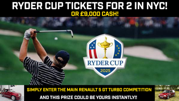 WIN THIS STUNNING RENAULT 5 GT TURBO PLUS OVER £100,000 OF INSTANT WIN ...